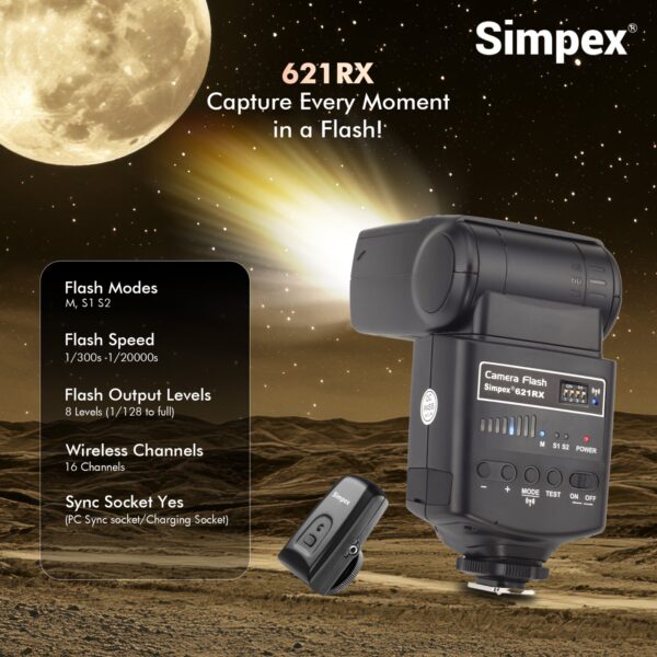 Simpex 621RX with in-built trigger, Universal Electronic Flash ...